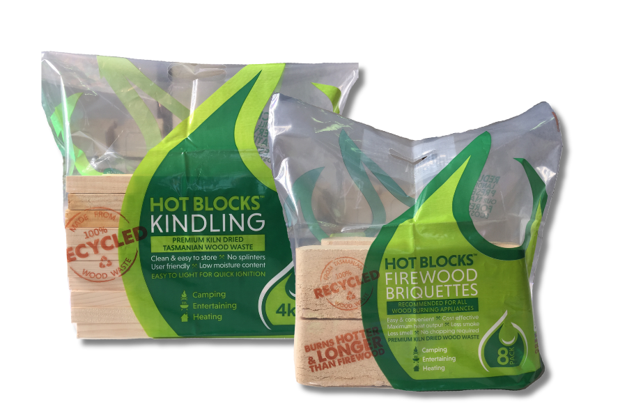 HOT BLOCKS™ – Eco-Friendly Firewood Alternative Available at Belle Esca ...